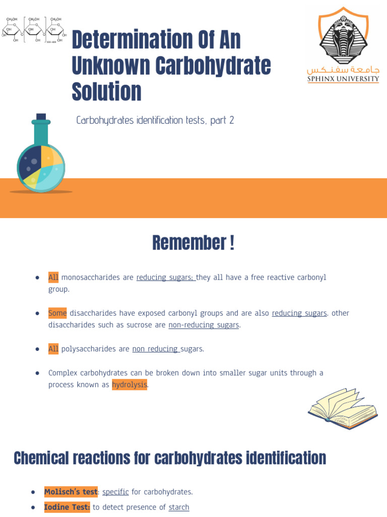 Carbs Identification 2 | PDF | Carbohydrates | Hydrolysis