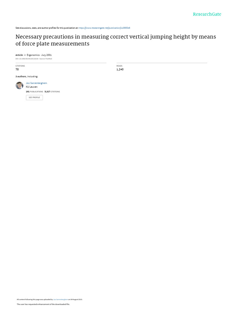 Necessary Precautions in Measuring Correct Vertical Jumping Height by ...