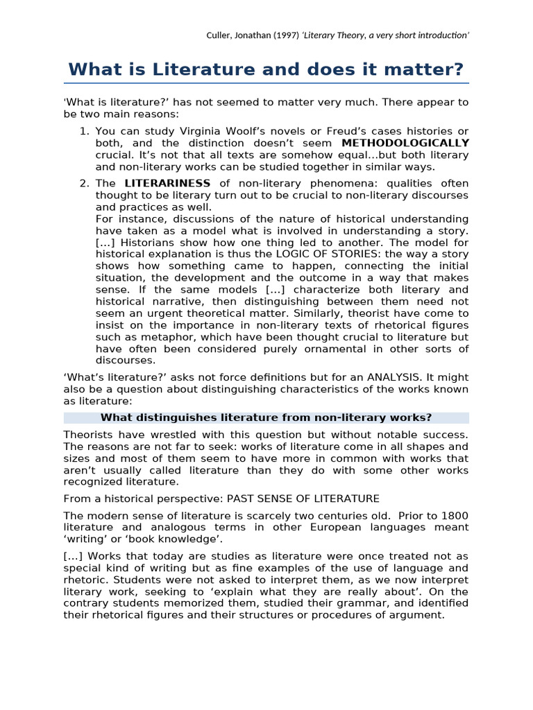 Understanding Literary Theory Basics | PDF | Aesthetics | Narrative