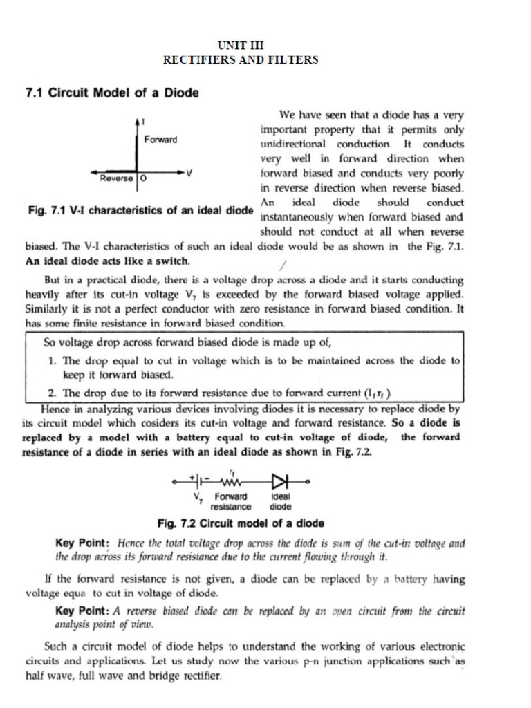 Rectifier, Filter Notes | PDF