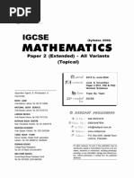 Cambridge IGCSE 0580 Mathematics Syllabus For Examination in 2025, 2026 ...