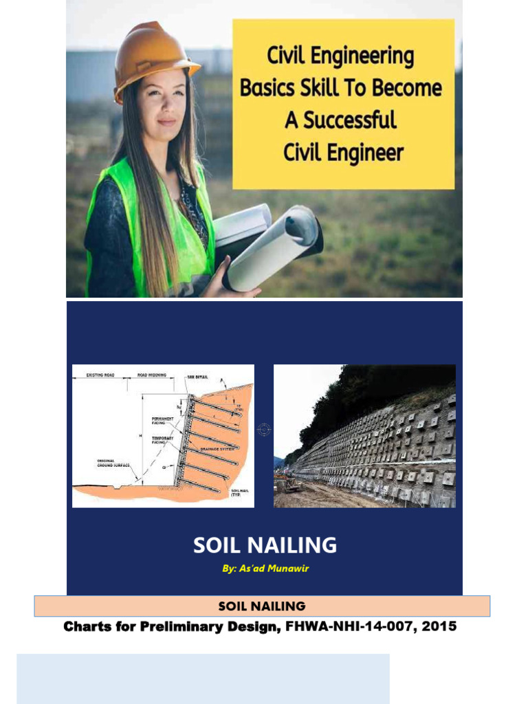 Soil Nailing Design Charts Guide | PDF | Deformation (Engineering) | Angle