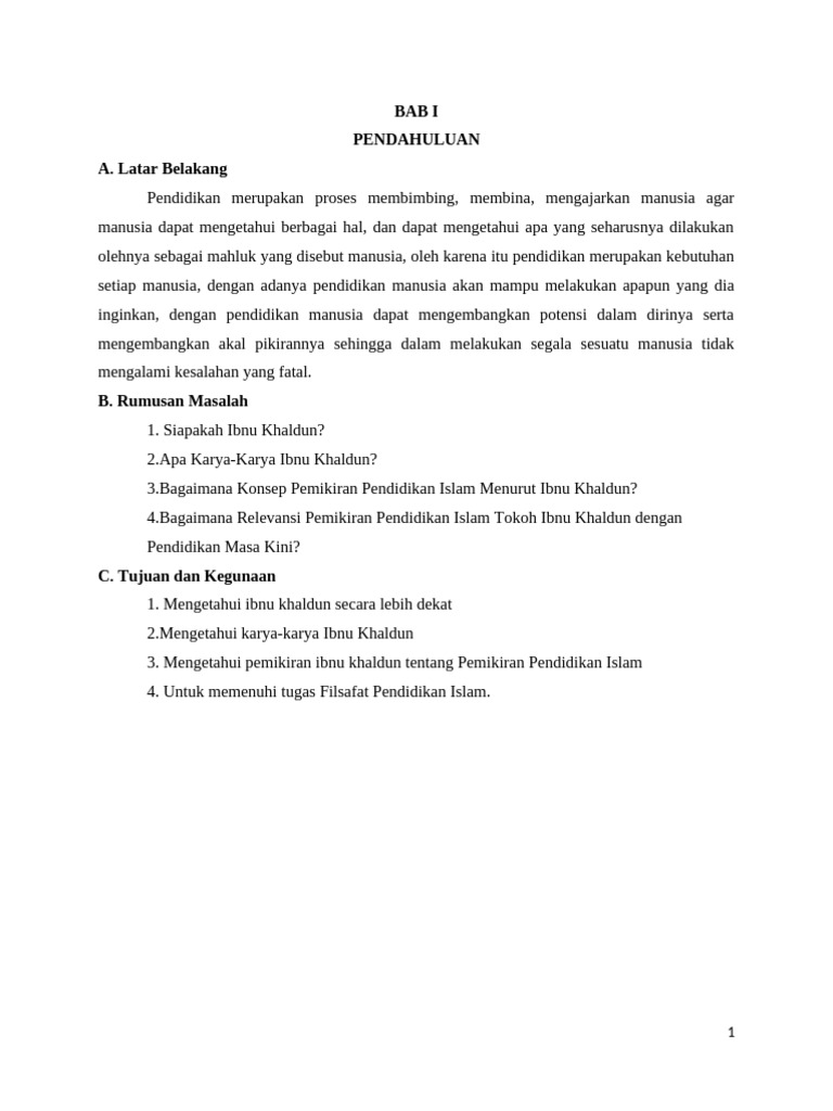 Makalah_pemikiran_pendidikan_ibnu_khaldu | PDF