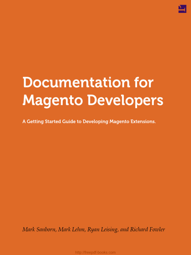 Documentation For Magento Developers | PDF | Computer File | Databases