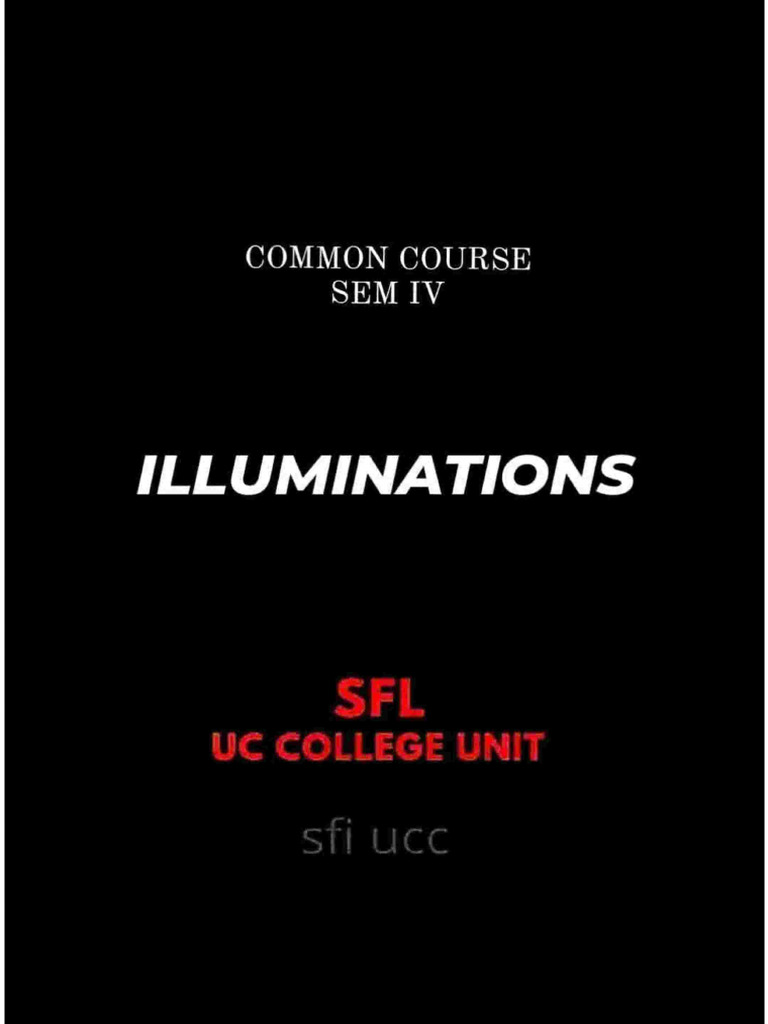Illuminations - Sfi Ucc - Abhimanyu Study Circle - 1 | PDF