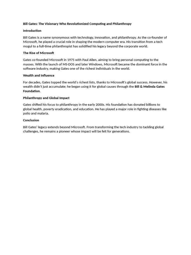 Bill Gates | PDF