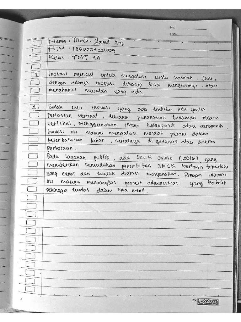 Moch. Zainul Arif - 1860204221009 | PDF