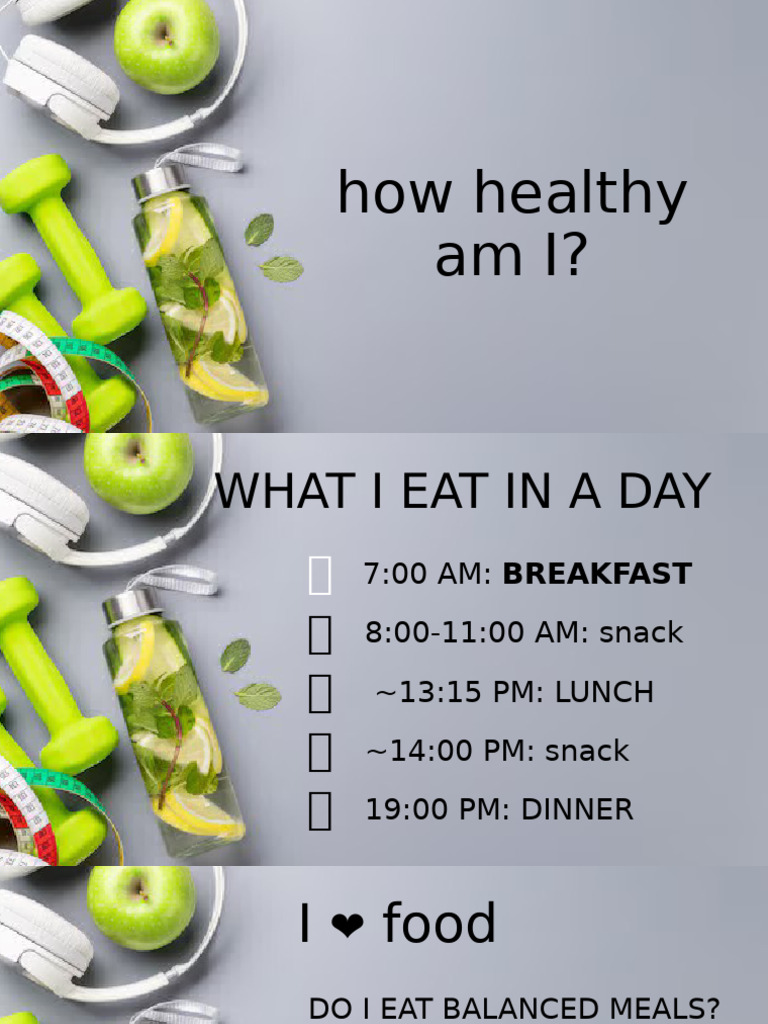 Anj How Healthy Am I | PDF