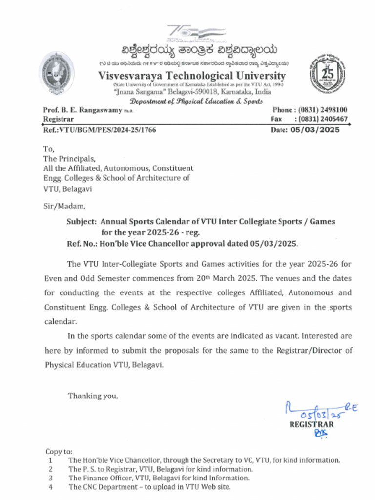 Sports Calendar 2025 26 | PDF