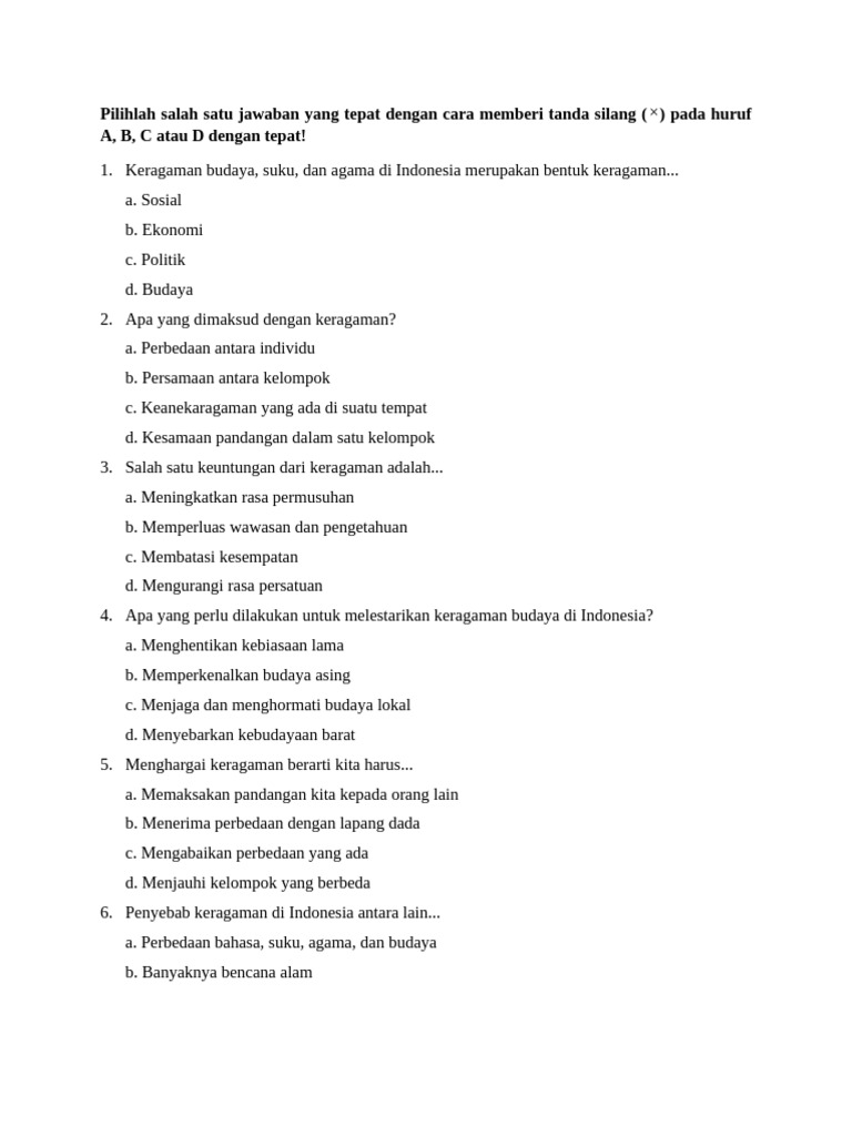 Latihan Soal PKN | PDF