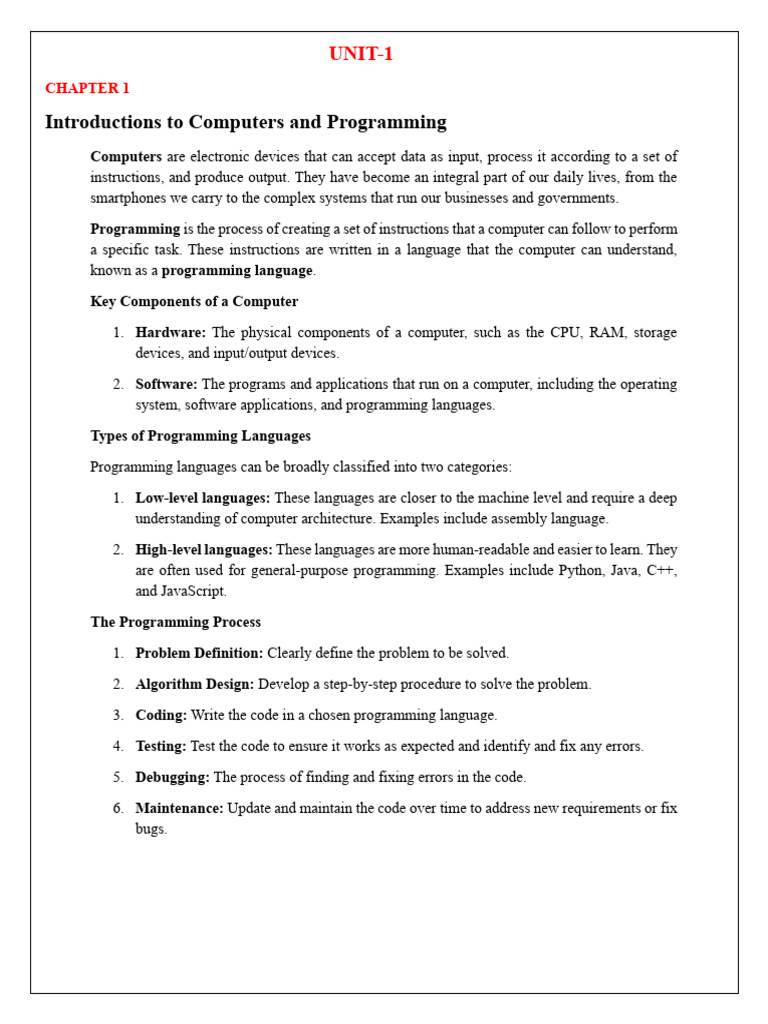 Problem Solving Using Ch 1 Pdf Assembly Language Computer Data Storage