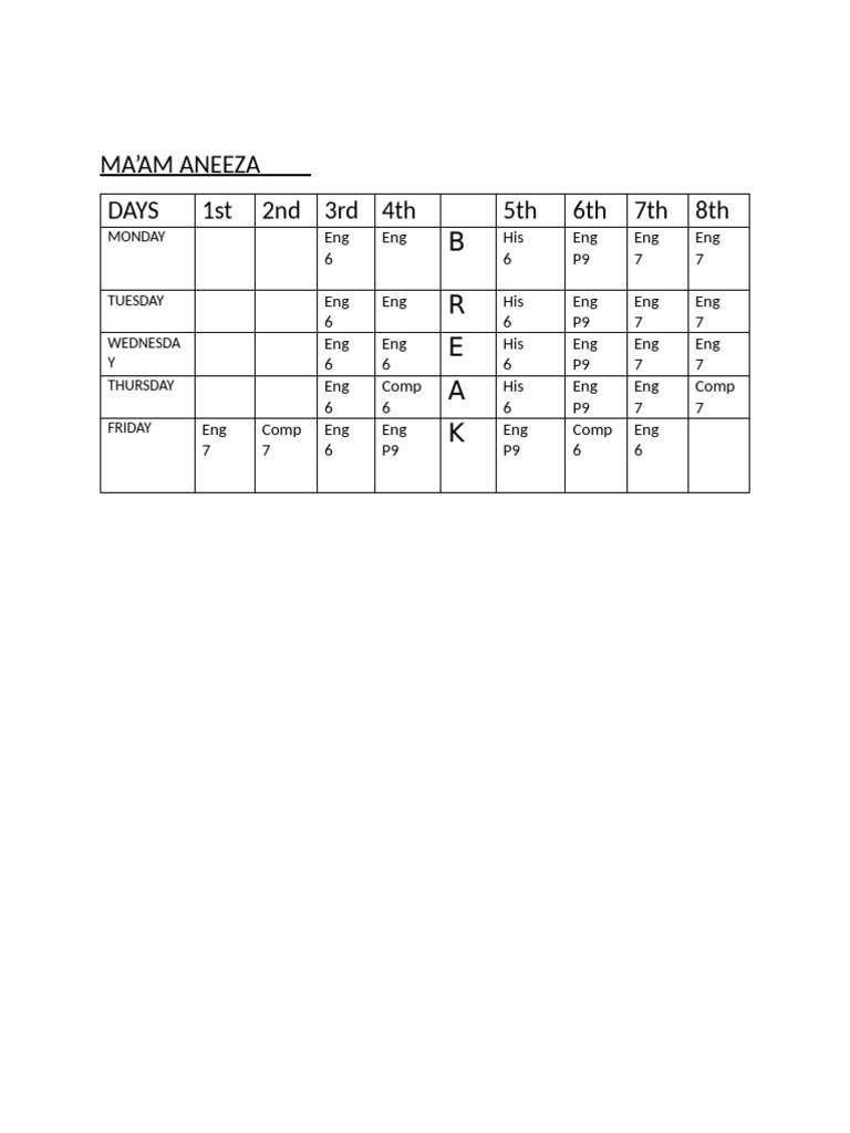 TIME TABLES | PDF