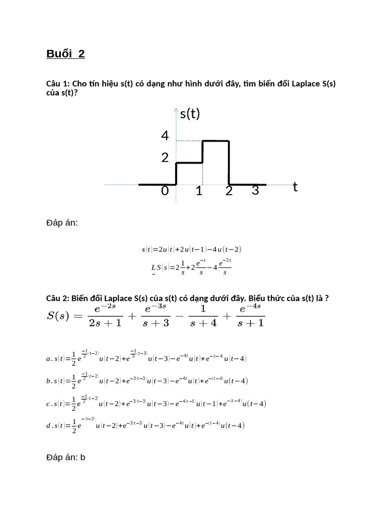Dap An BTCC Buoi 2 | PDF