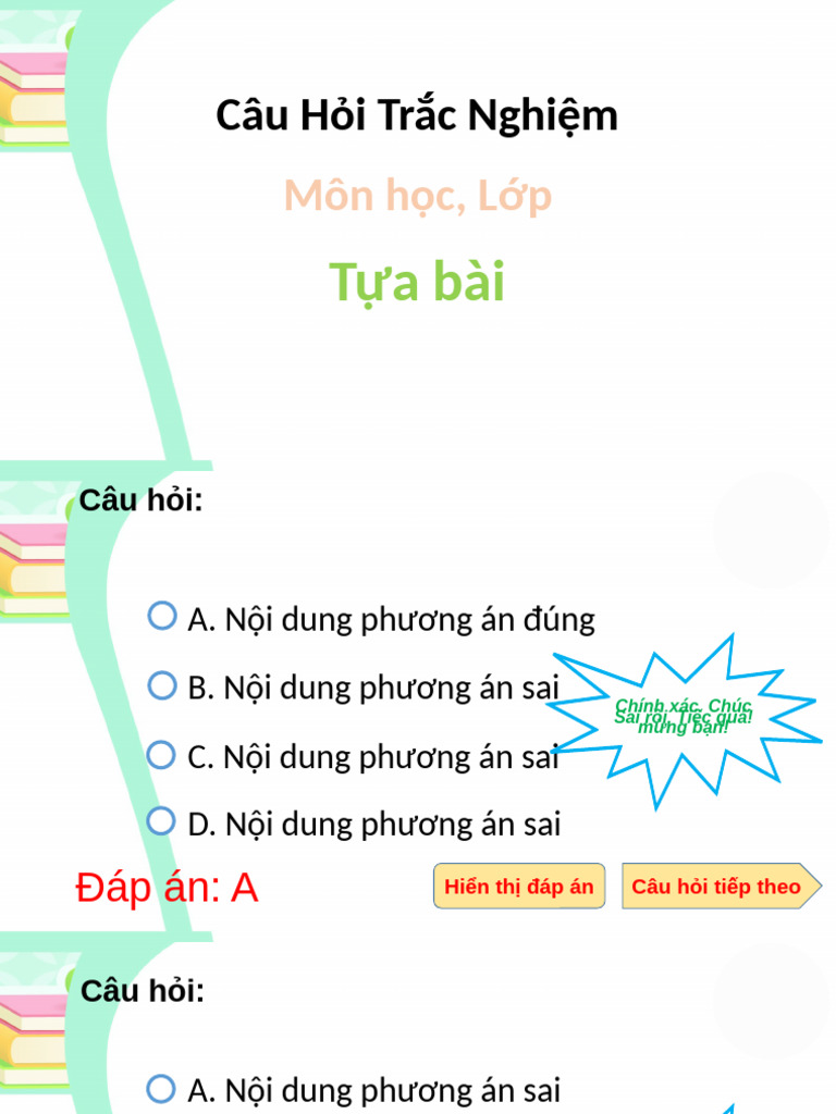 Cau Hoi Trac Nghiem | PDF