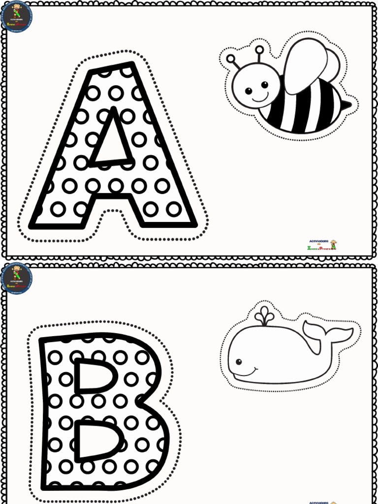 Abecedario para Recortar Siluetas 1 6 | PDF