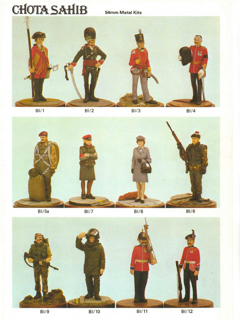 54mm Metal Kits and Figures Catalog | PDF