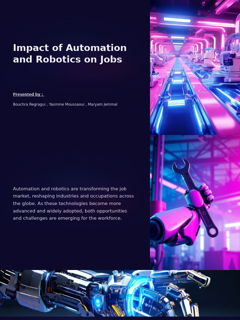 Impact of Automation and Robotics On Jobs | PDF | Automation | Robotics