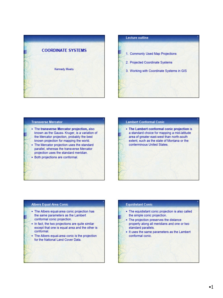LECTURE_4_COORDINATE SYSTEM [Compatibility Mode] | PDF | Navigation | Cartography