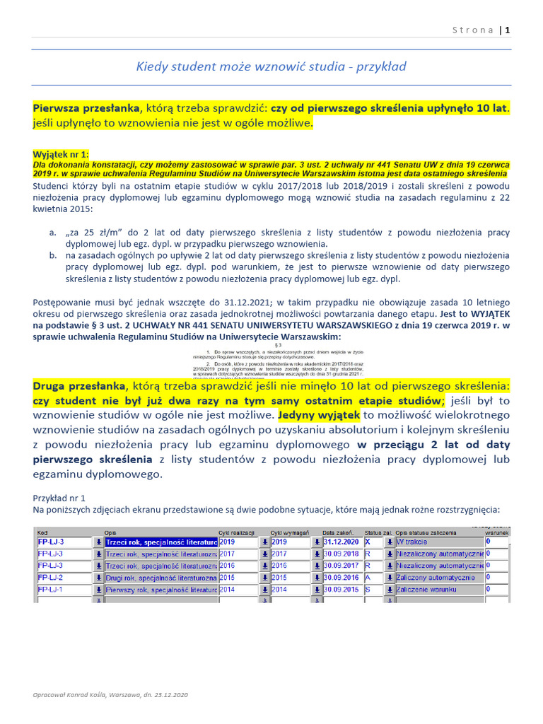 Wznowienia Przyklady | PDF