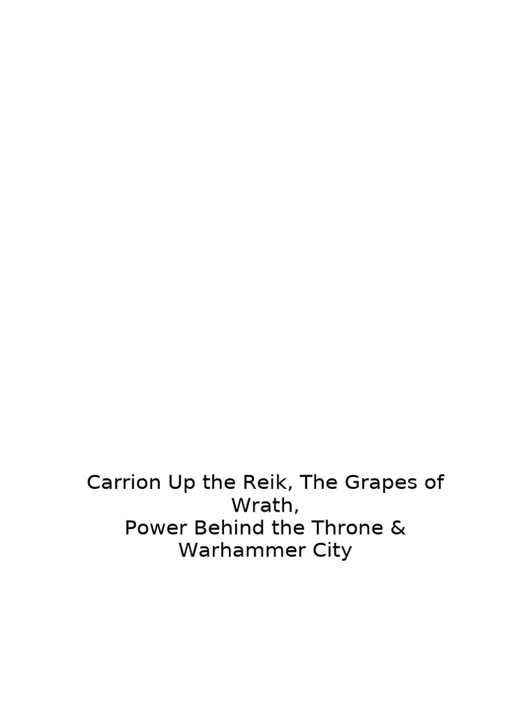 Tewac 6 Phase Three Part One | PDF | Role Playing Games