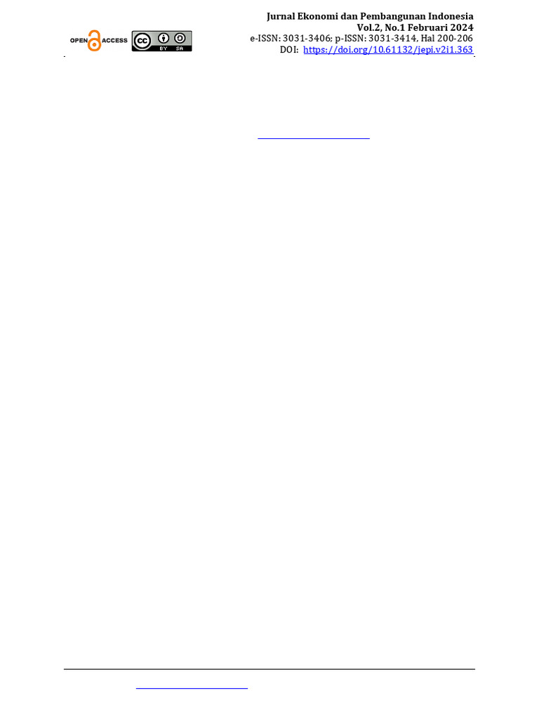 Jepi Vol 2 No 1 Februari 2024 Hal 200-206 | PDF
