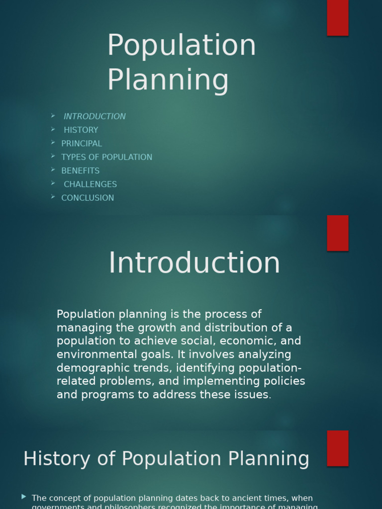 Population Planning | PDF | Population | Population Growth