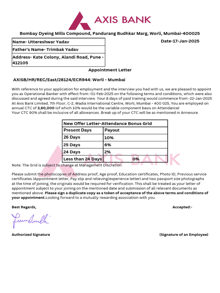 Axis Bank Appointment . | PDF | Economies | Payments