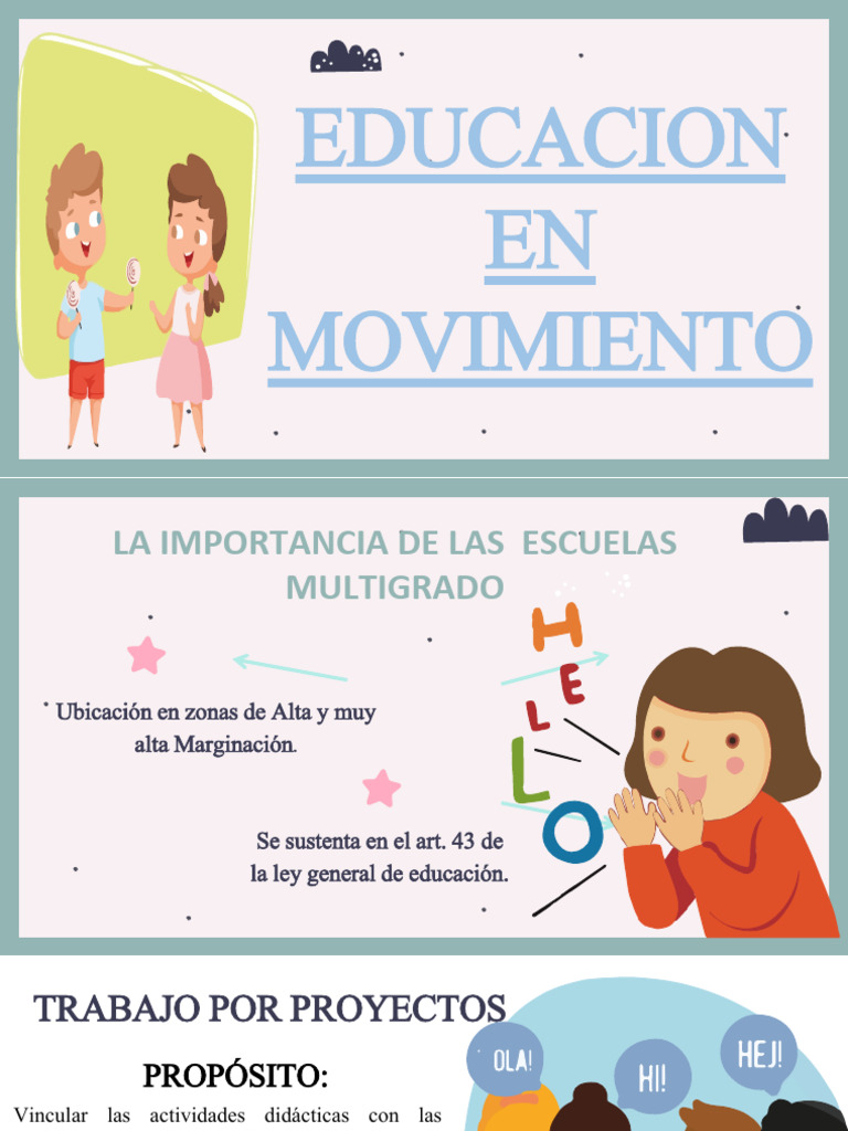 EDUCACION EN MOVIMIENTO | PDF | Plan de estudios | Aprendizaje