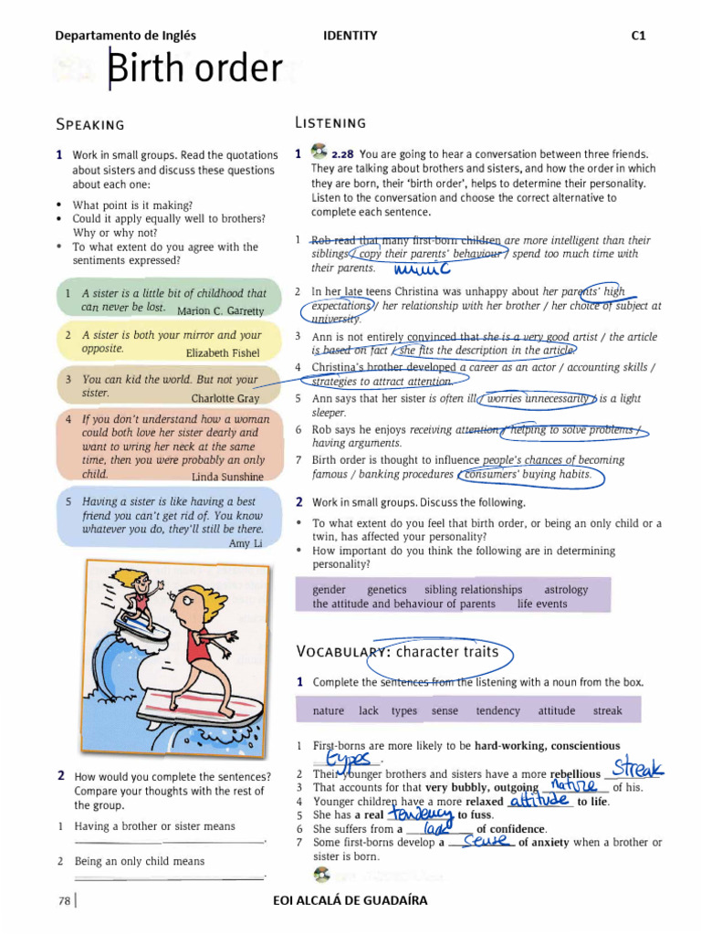 Impact of Birth Order on Personality | PDF | Behavioural Sciences ...