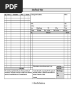 Replacement Parts Order Form | PDF