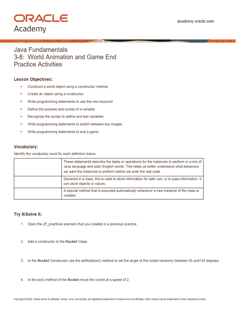 JF_3_8_Practice | PDF | Method (Computer Programming) | Constructor (Object Oriented Programming)