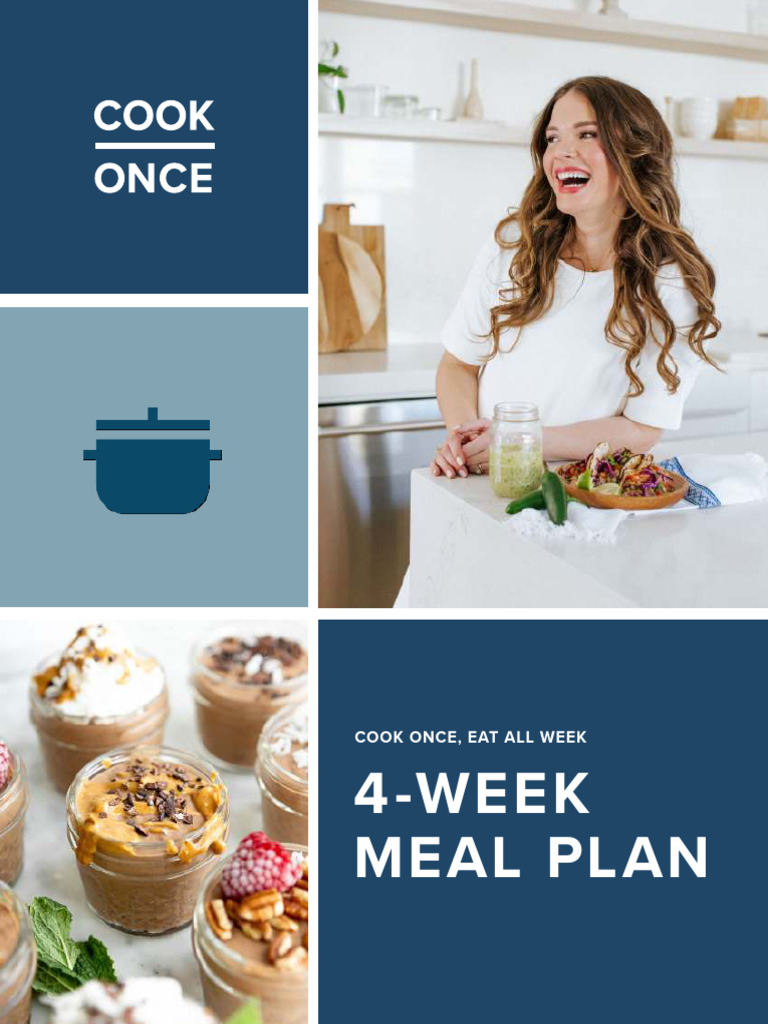 Cook Once 4 Week Meal Plan | PDF | Meal | Lunch