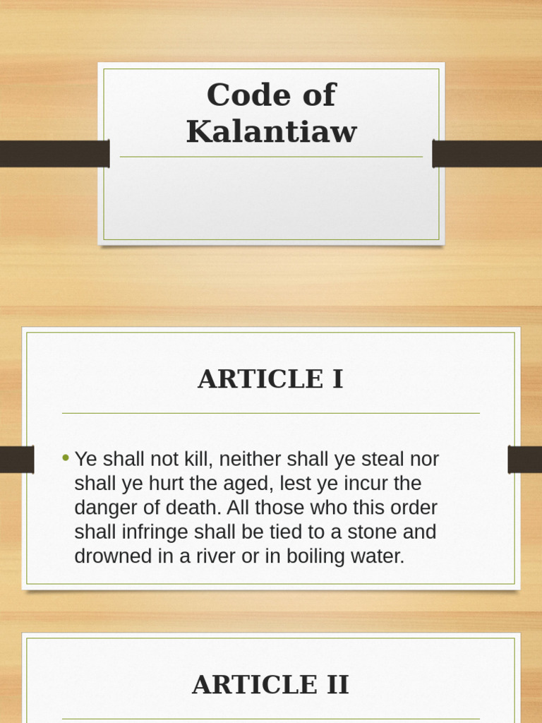 Code of Kalantiaw | PDF