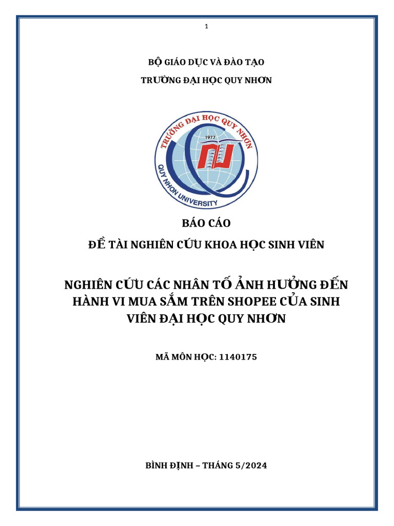 Nghiêncucácnhânt NHH NG Đ N Hànhvimuasmtrênshopeecasinh Viênđihcquynhn | PDF