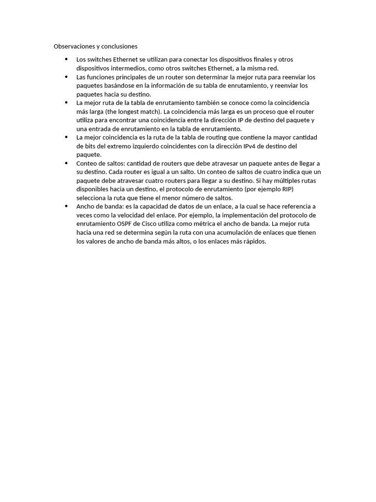 Observaciones y conclusiones LAB23 | PDF