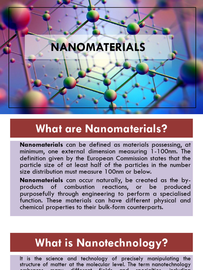 Understanding Nanomaterials and Their Types | PDF | Carbon Nanotube ...