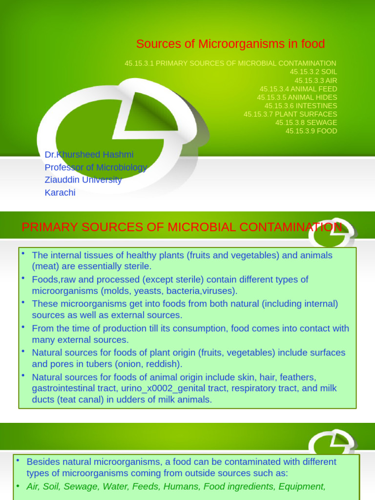 Sources.micro.food (1) | PDF | Microorganism | Drinking Water