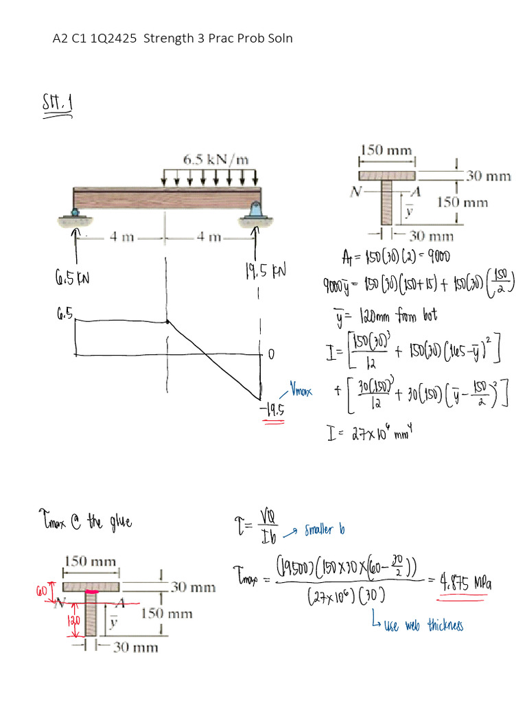 A2 C1 1Q2425 Strength 3 Prac Prob Soln | PDF