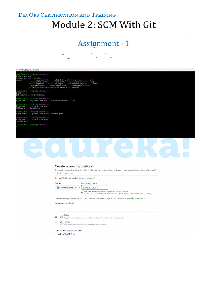 Assignment SCM and GIT | PDF