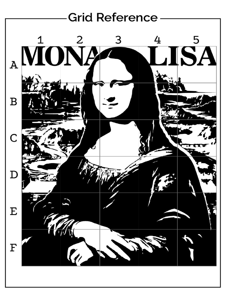 Collaborative Poster Mona Lisa Coloring Paper Crafts | PDF