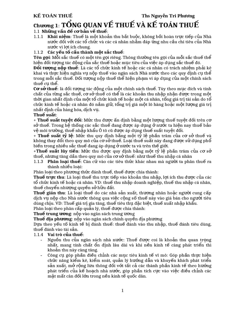 Giaotrinh Ktoan Thue | PDF