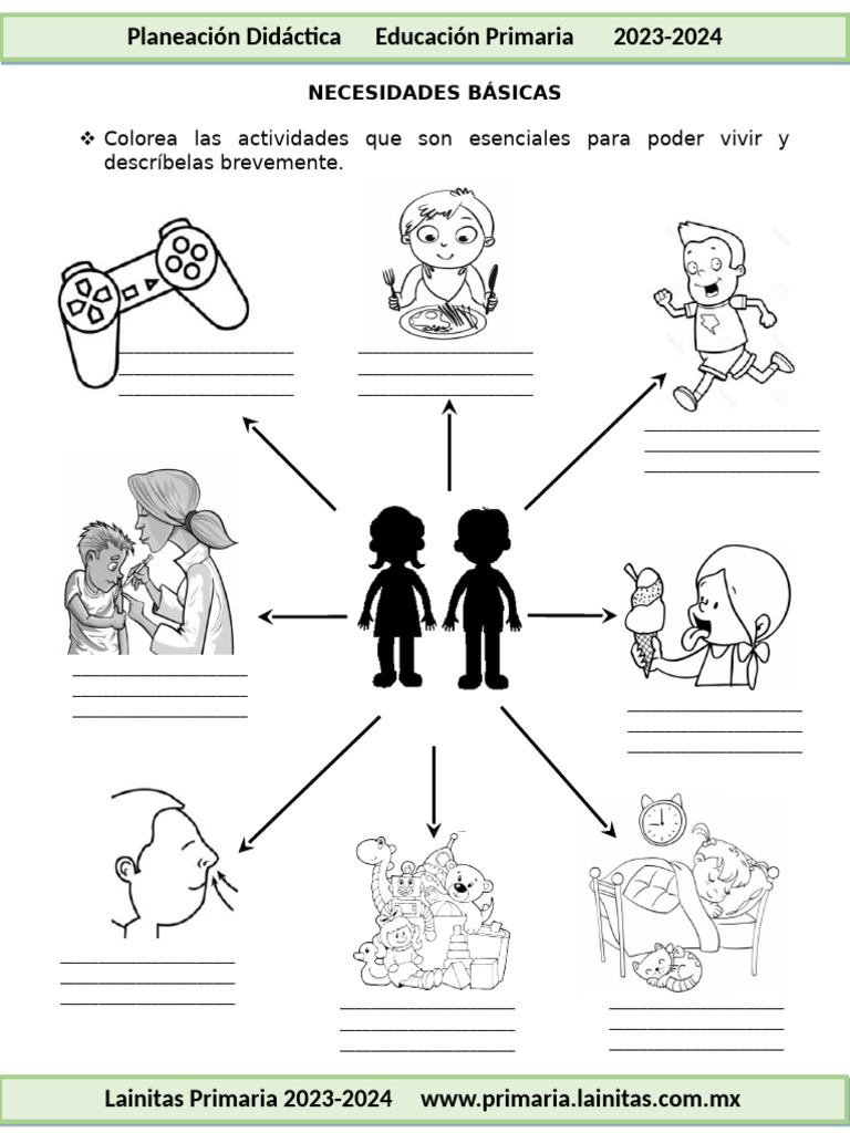 Necesidades Básicas en Educación Primaria | PDF