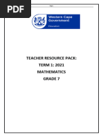 2025 FS Grade 7 Term 1 Atp & Curriculum Coverage | PDF | Multiplication ...