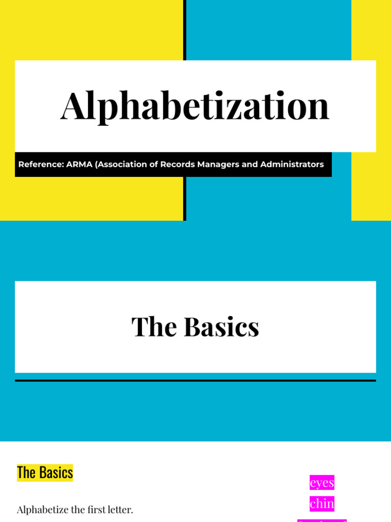 Clerical Operations - Alphabetization | PDF