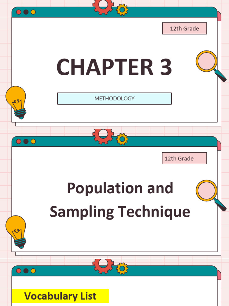 Population and Sampling Techniques | PDF | Sampling (Statistics) | Survey Methodology