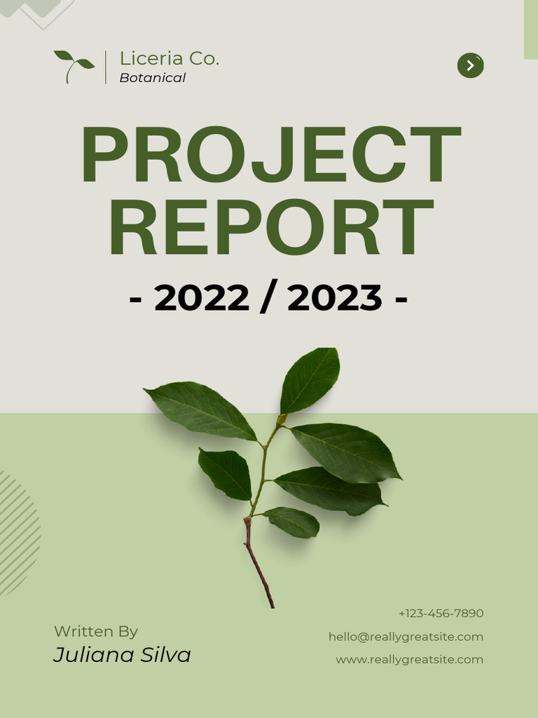 Green Natural Project Report | PDF