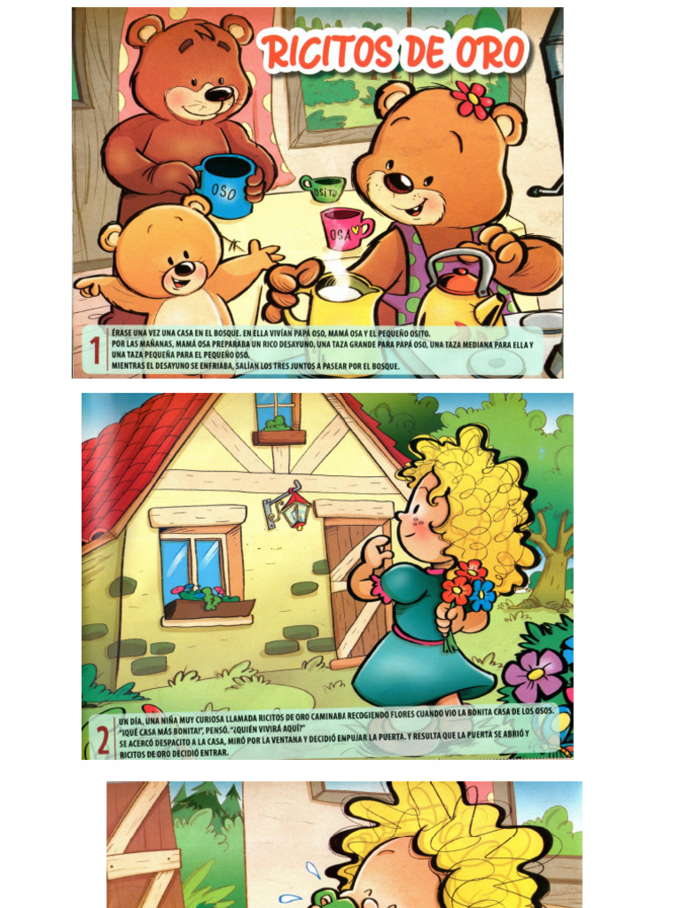 Cuento Ricitos de Oro Compress | PDF