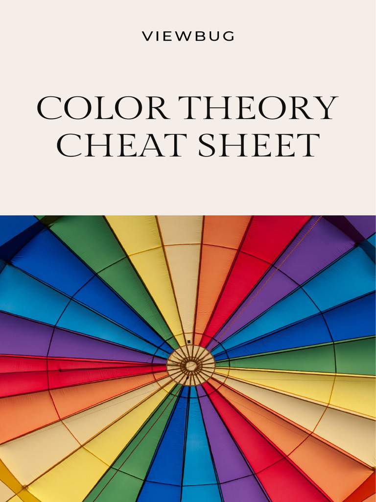 Color Theory Cheat Sheet | PDF