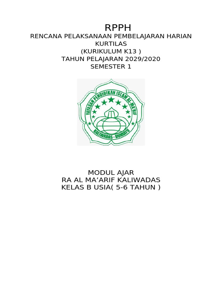 RPPH K13 S1 Ra 2019 | PDF