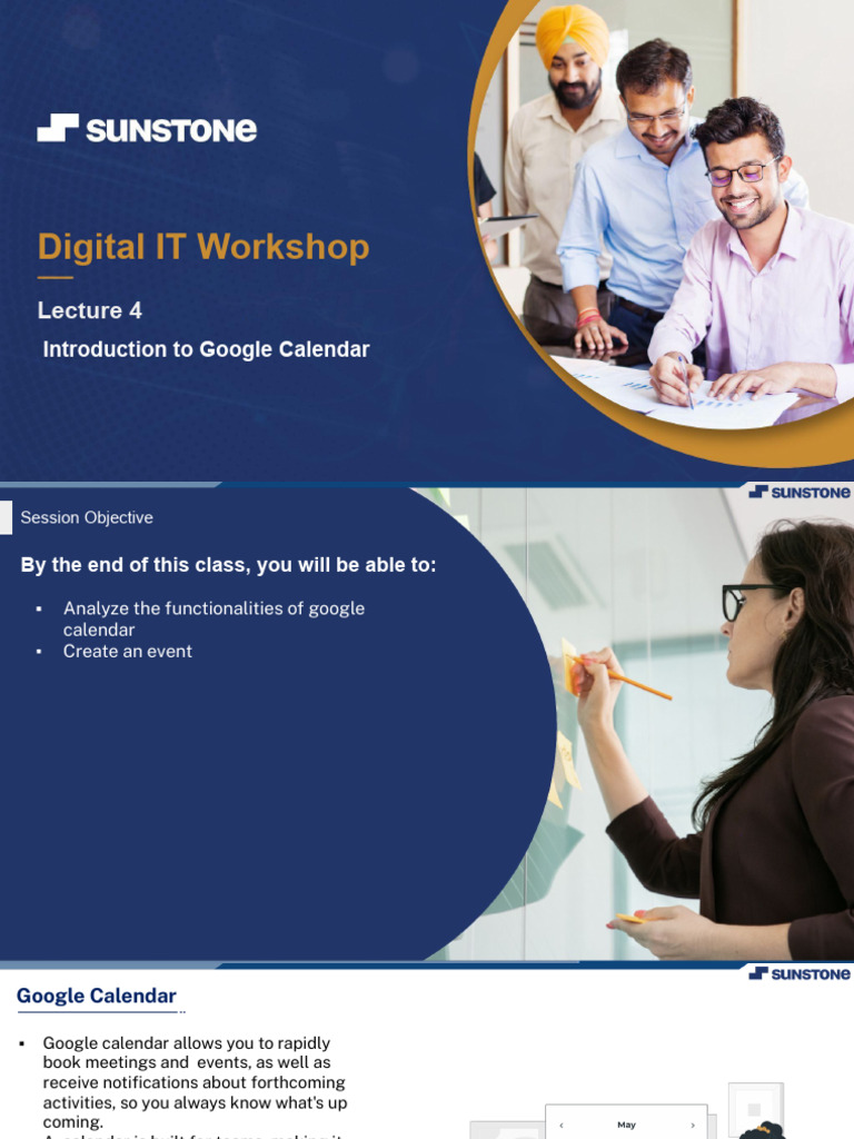 Lecture 4 - Introduction To Google Calendar-1719480763329 | PDF